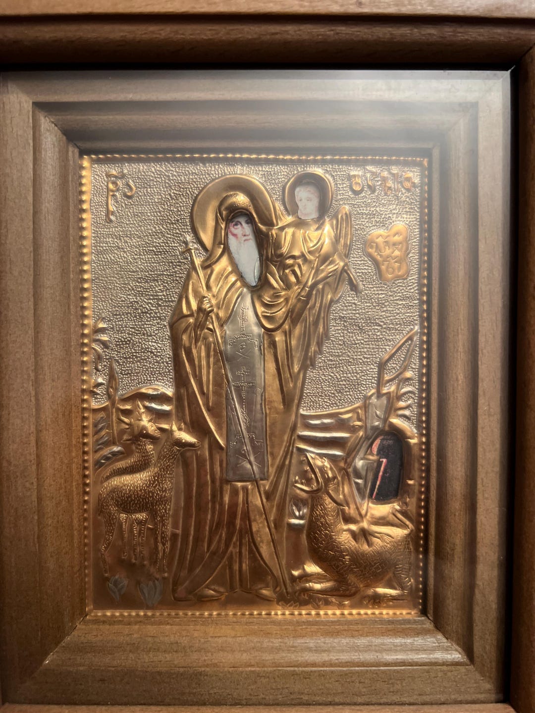 Vintage Georgian Orthodox Wall Hanging Handmade Gold (24 Karat) and ...
