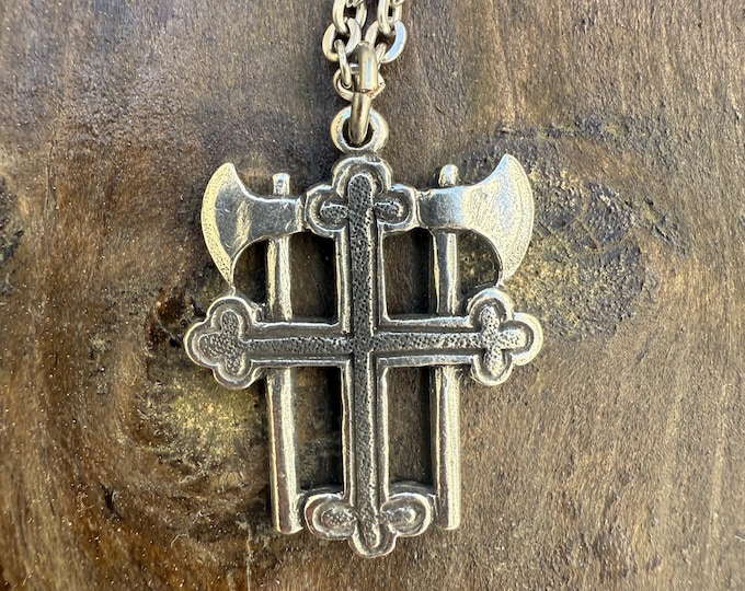 The Cross of Saint Olav, Handmade Collectible Havstad Tinn Pendant ...