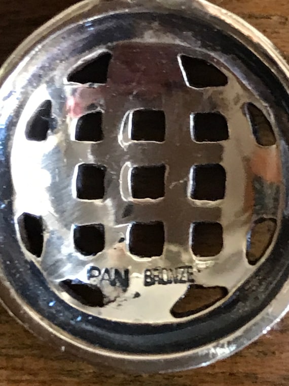 Pan Bronze Pendant Necklace, Vintage Norwegian Handma… - Gem