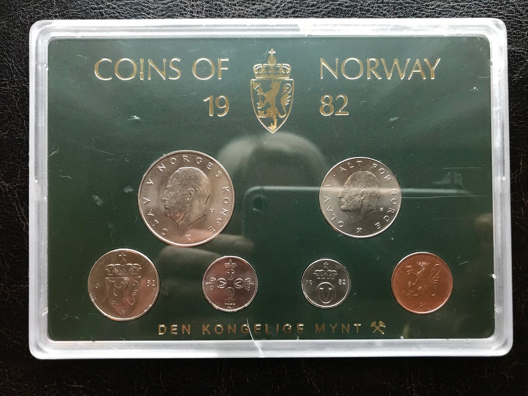 Original Collectible Set, Coins of Norway Coined and Packed Den ...