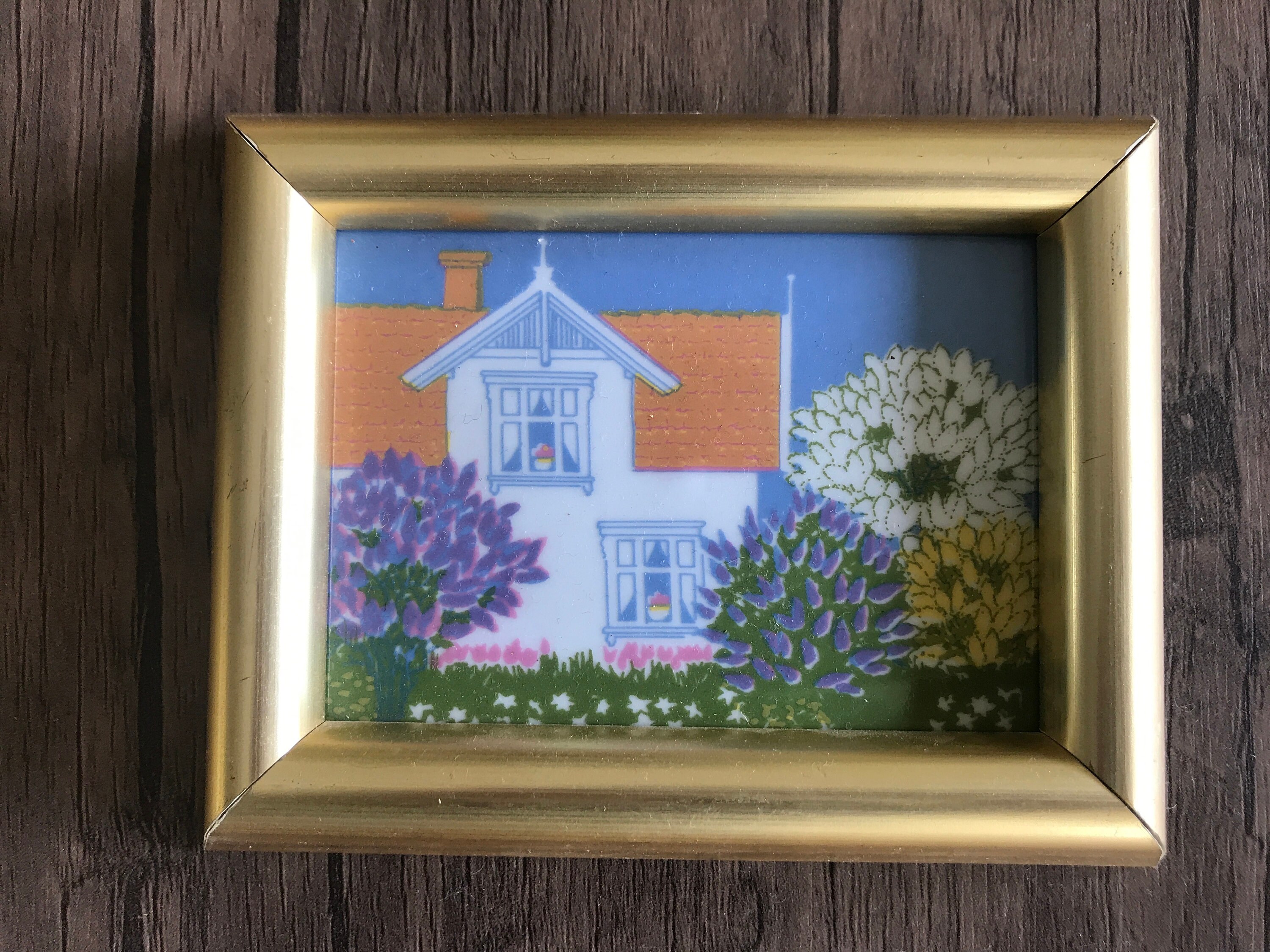 Vintage Porsgrund Porcelain Art Tile Signed by Anne Marie - Etsy