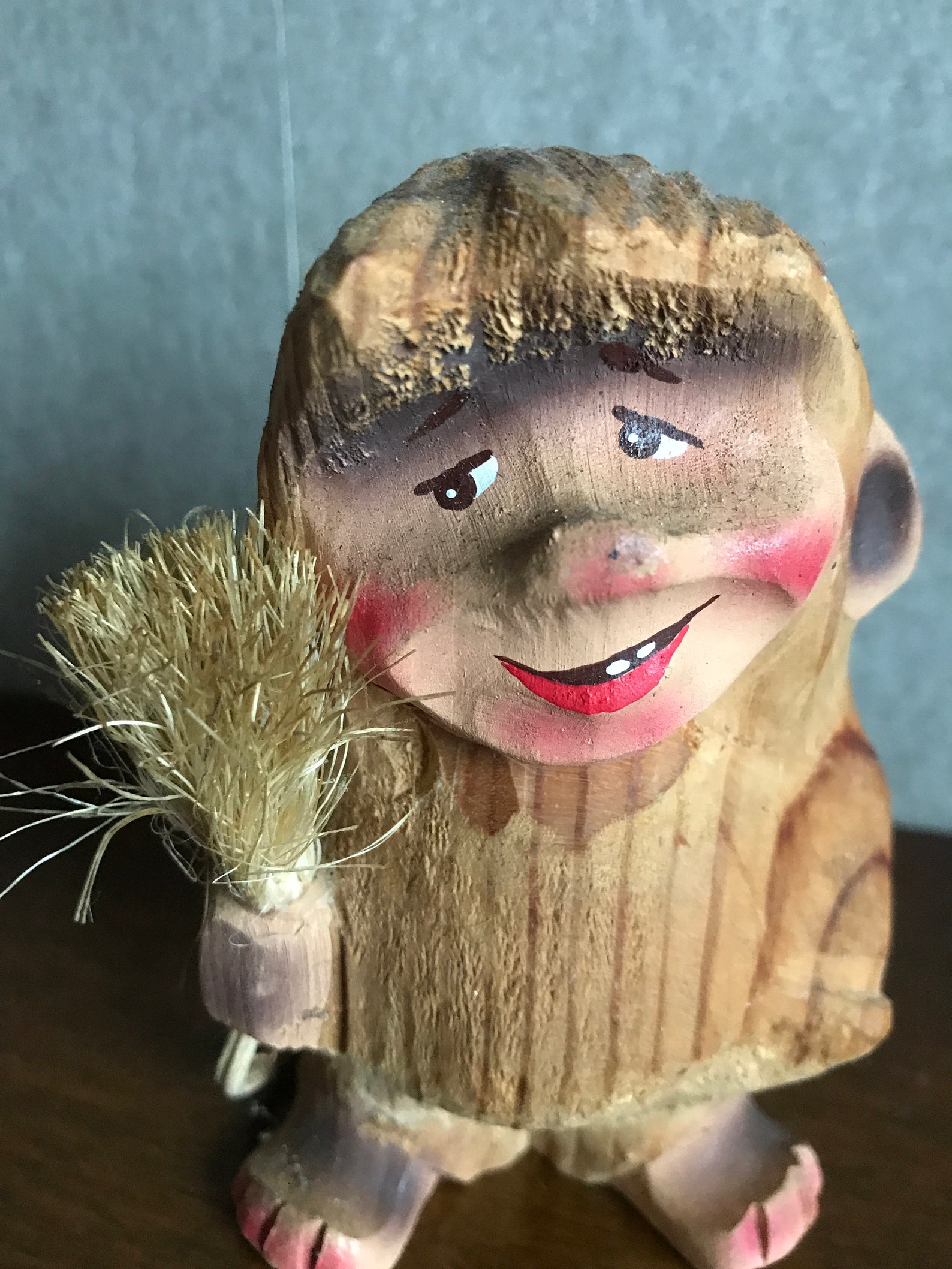 Vintage Norwegian Handmade Homemade Wooden Troll Figurine | Etsy
