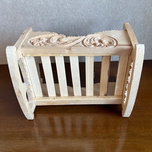Traditional Norwegian Wood Carvings, Handmade Doll Cradle, Traditional ...