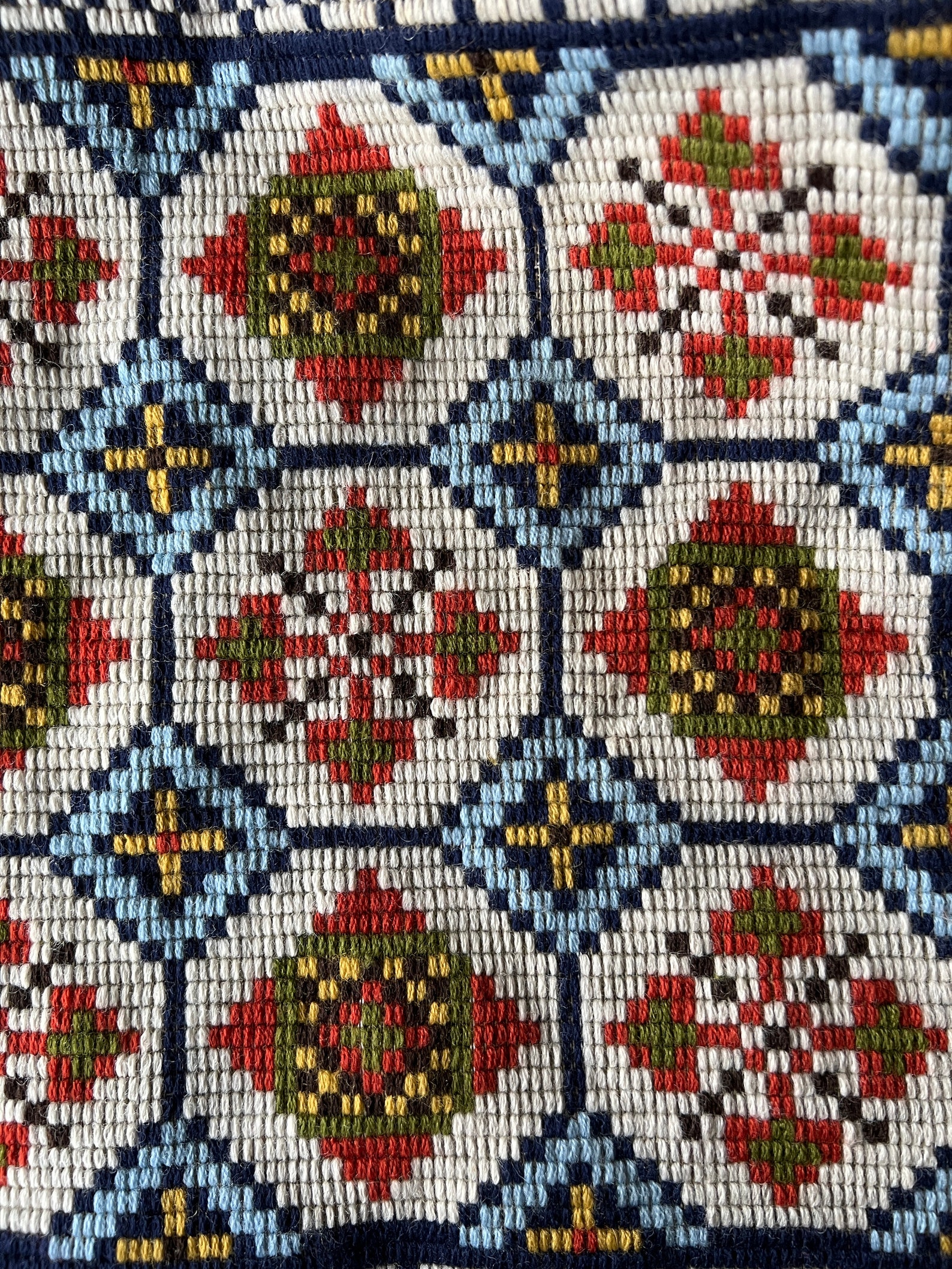 Vintage Norwegian Handmade Table Runner Tapestry Rug Woll - Etsy