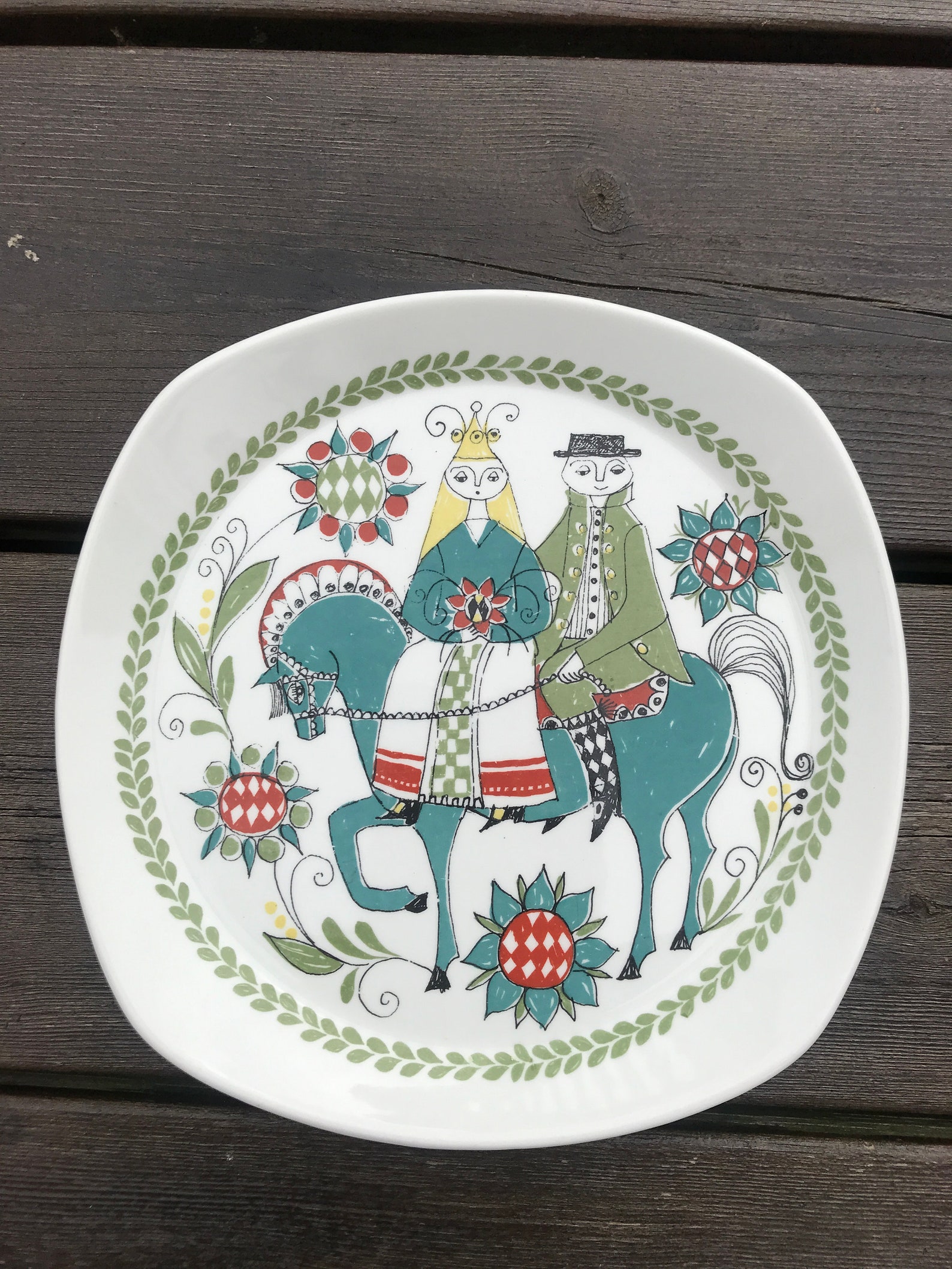 Figgjo Flint, Saga Serie, Marriage, Hand Painted Art Plate Designed by ...