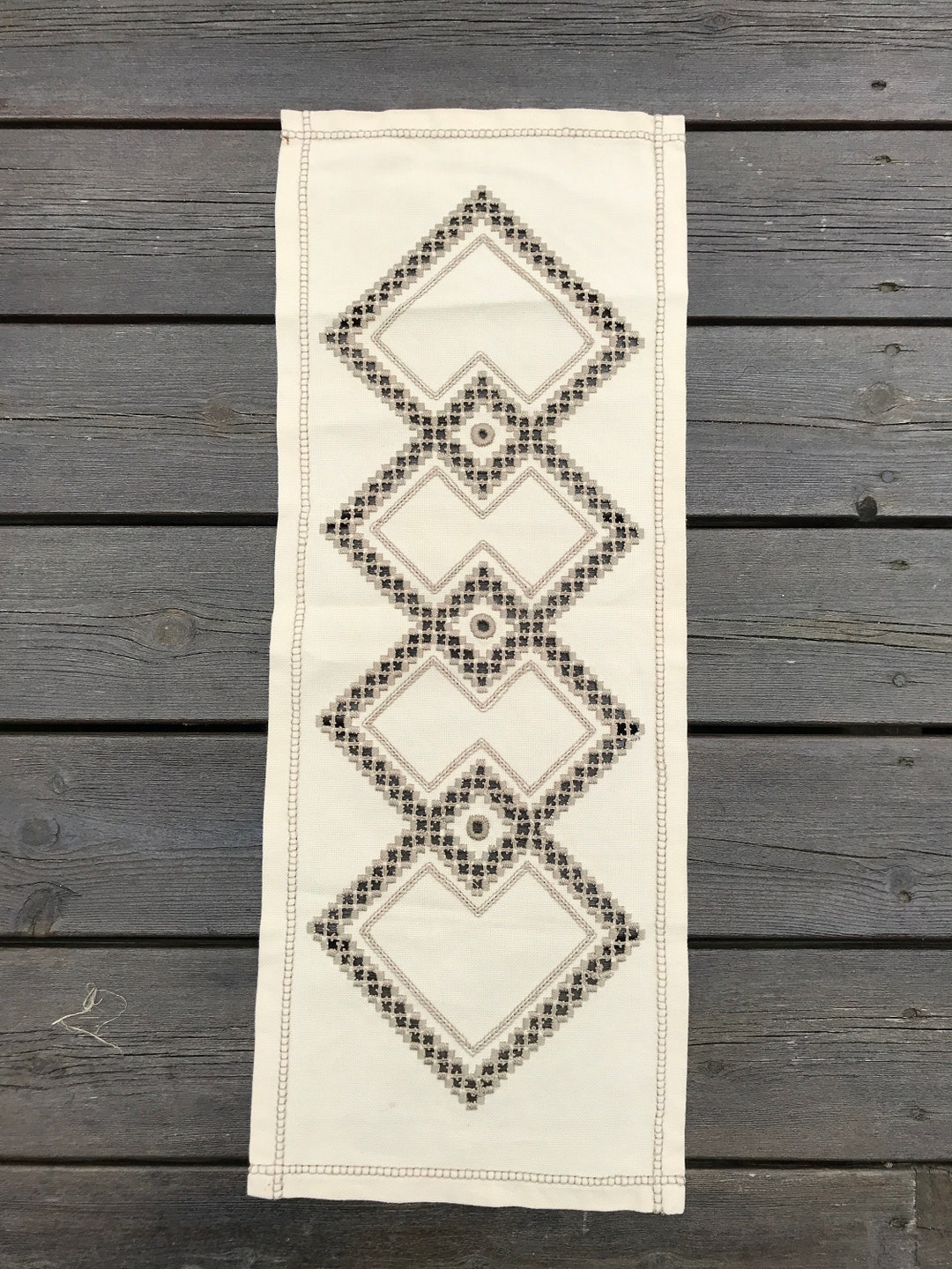 Vintage Norwegian Handmade Homemade Traditional Hardanger Embroidery ...