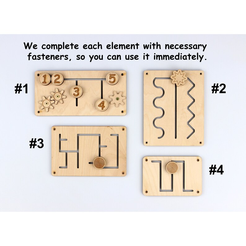 Busy Board Parts Maze, Montessori Diy Activities, Sensory Board Pieces ...