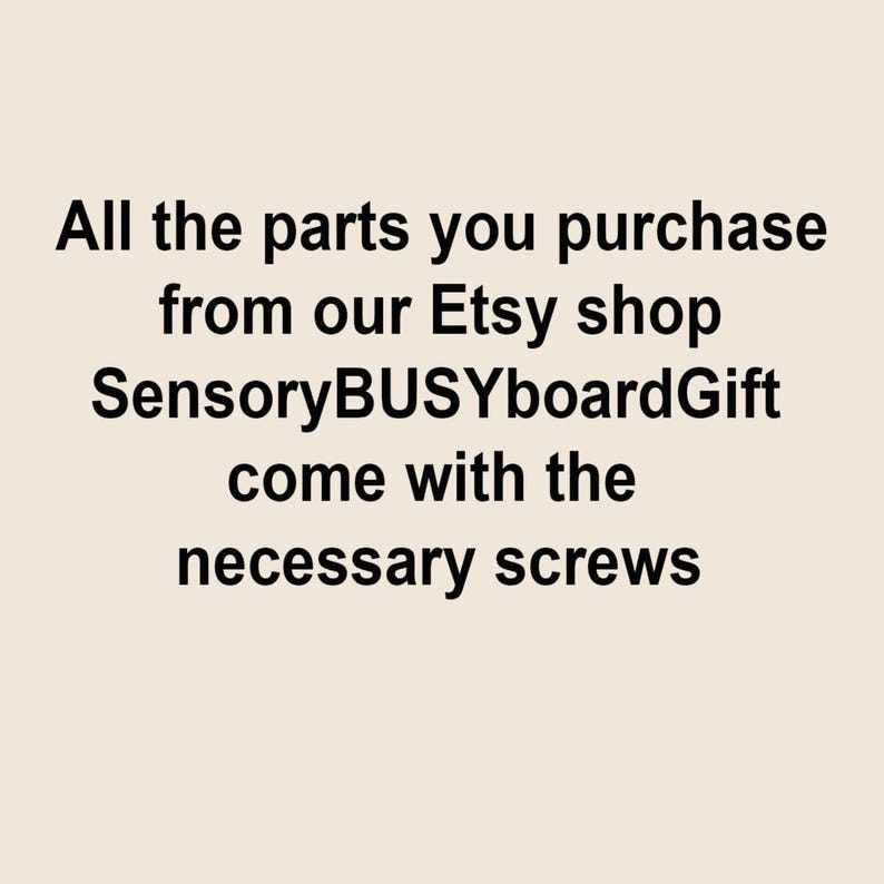 Wooden Busy Board Parts – Montessori Kid Activity Elements, Sensory ...