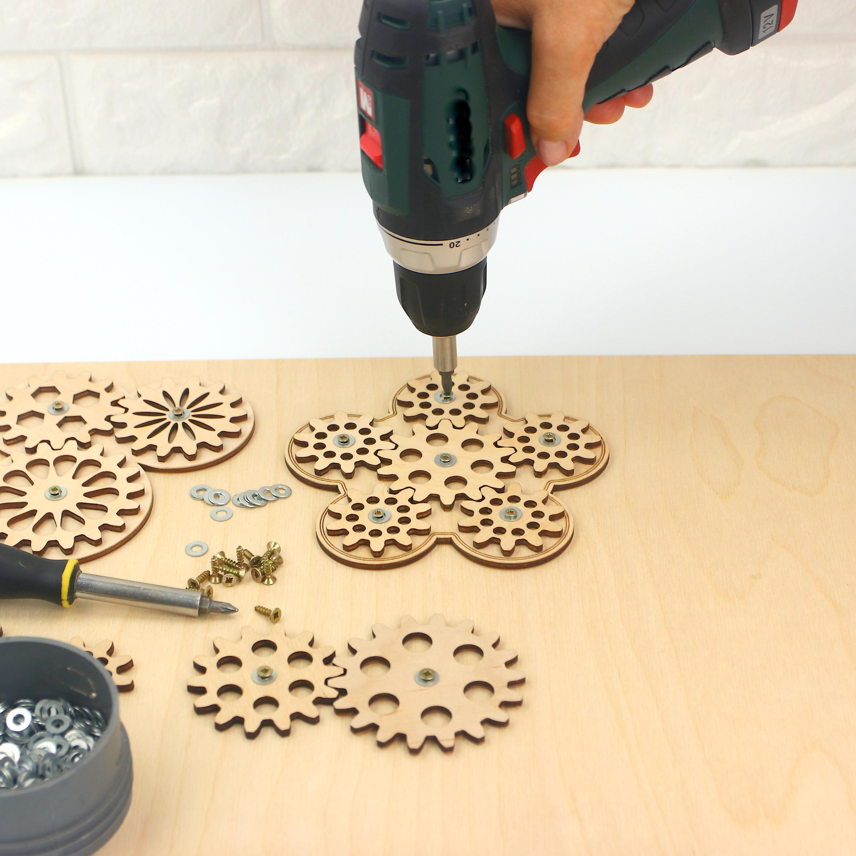 Wooden Gears for Busy Board Details, Busy Board Parts Toys Toddlers ...