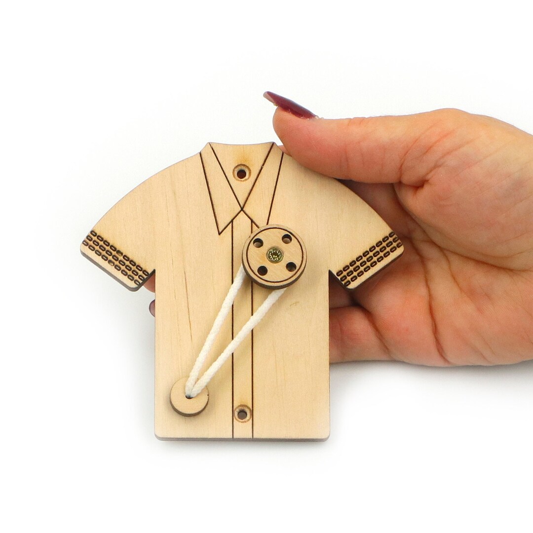 Wooden Buttons Busy Board Part – Montessori Sensory Toy - Etsy