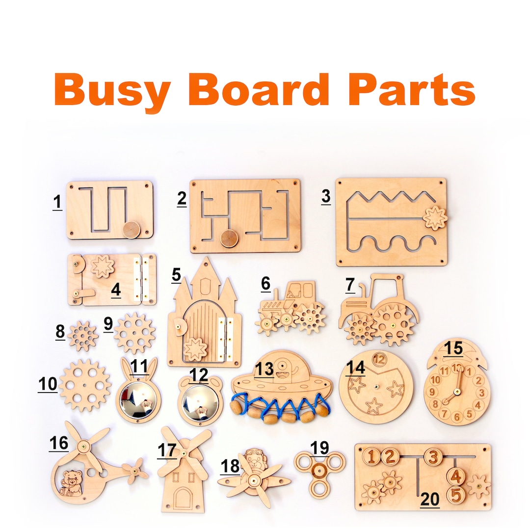 Custom DIY Busy Board Kit, Busyboard Parts, Activity Board Pieces, Busy ...