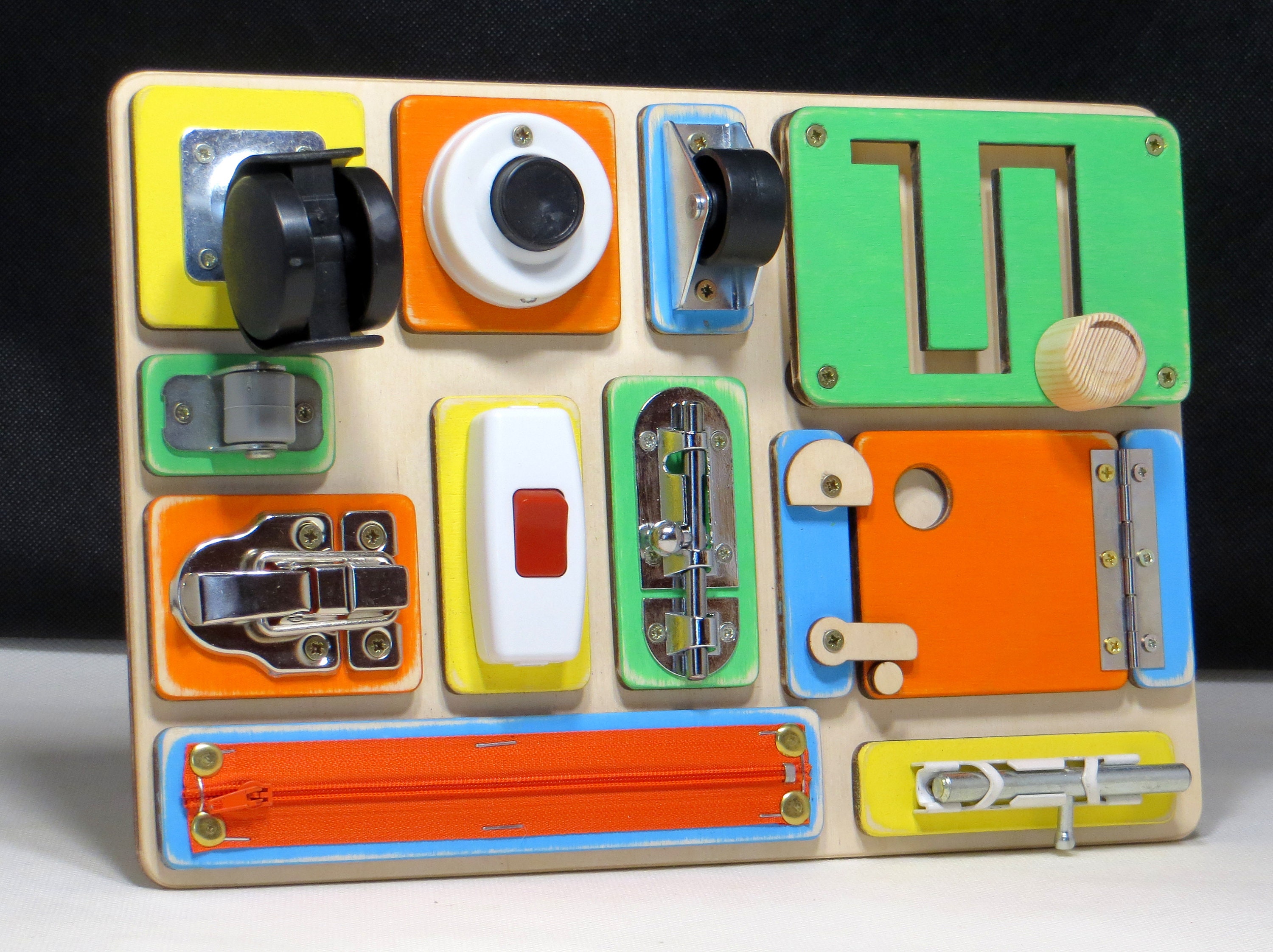 Fidget Activity Board for baby Play Gift Learning Busy | Etsy