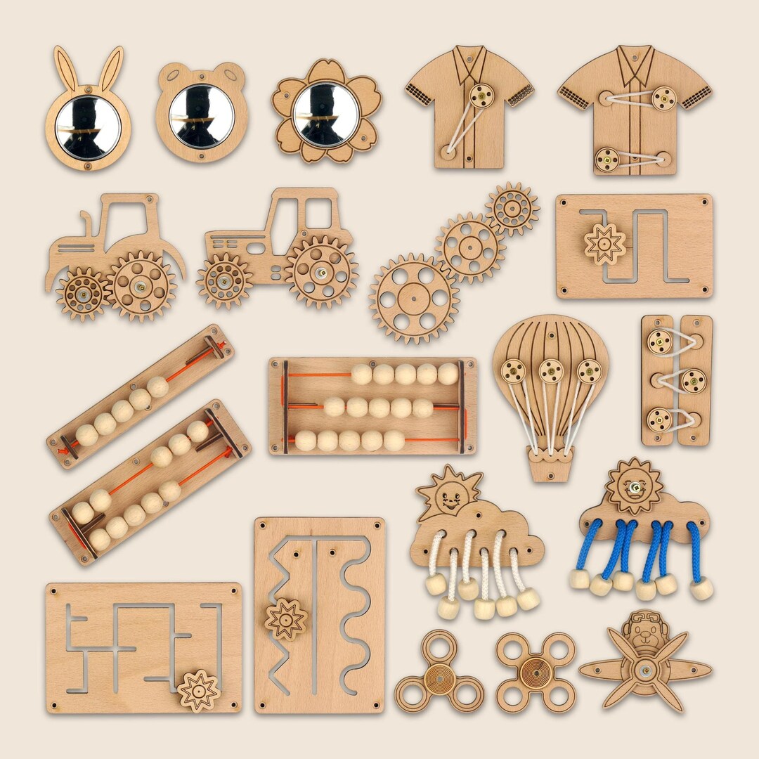 Custom DIY Busy Board Kit, Busyboard Parts, Activity Board Pieces, Busy ...