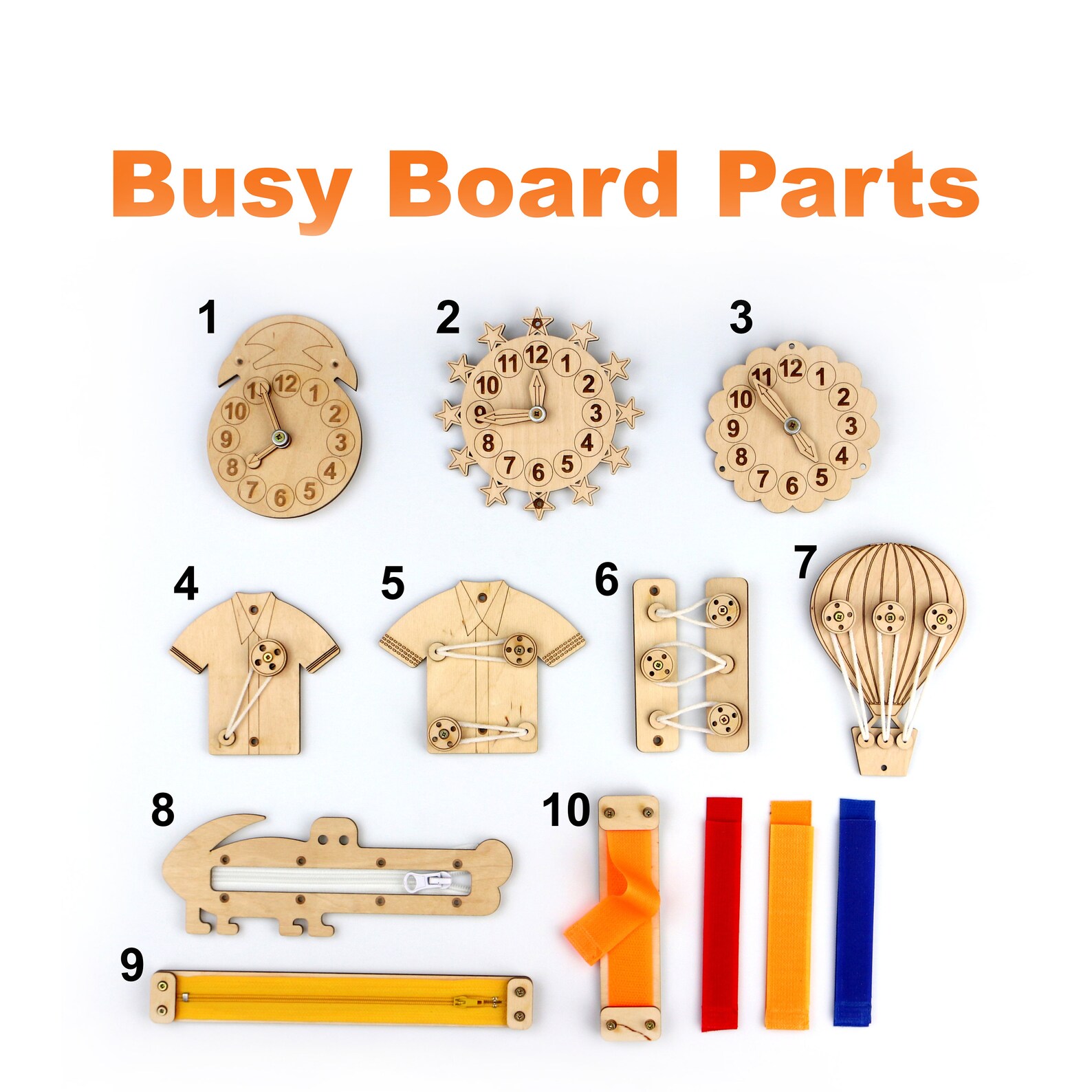 Busyboard Parts Accessory, Custom Busy Board Parts for Toddler, DIY ...