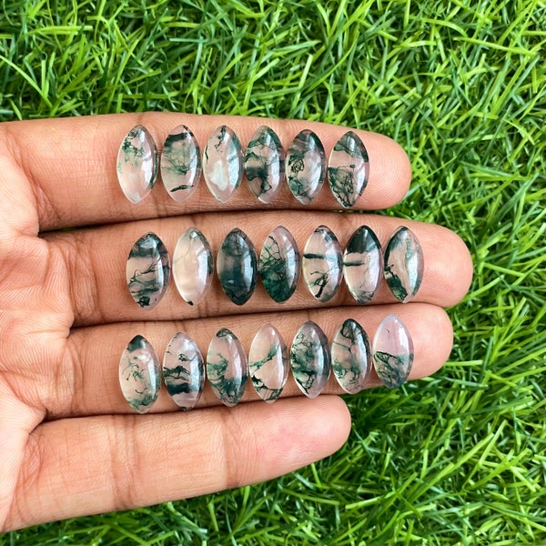 Moss Agate Cabochon - Etsy
