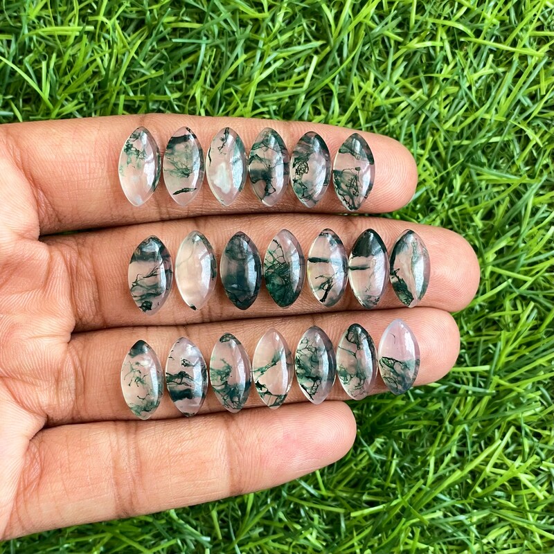 Moss Agate Cabochon - Etsy