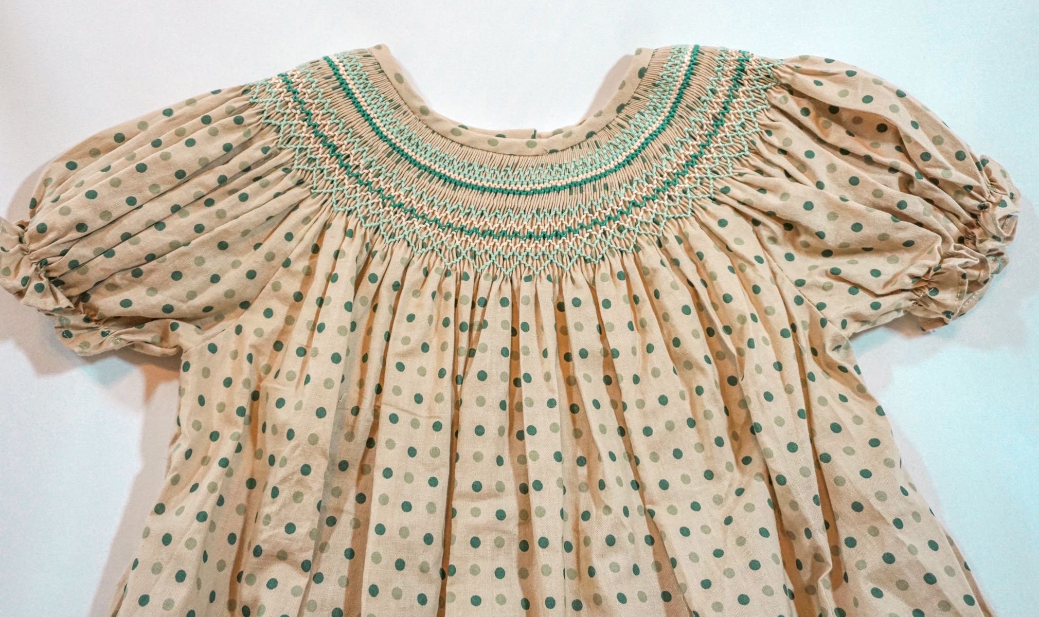 Tan Smocked Girls Dress- Spring/summer Dress- Ruffle Dress- Twirl Dress ...