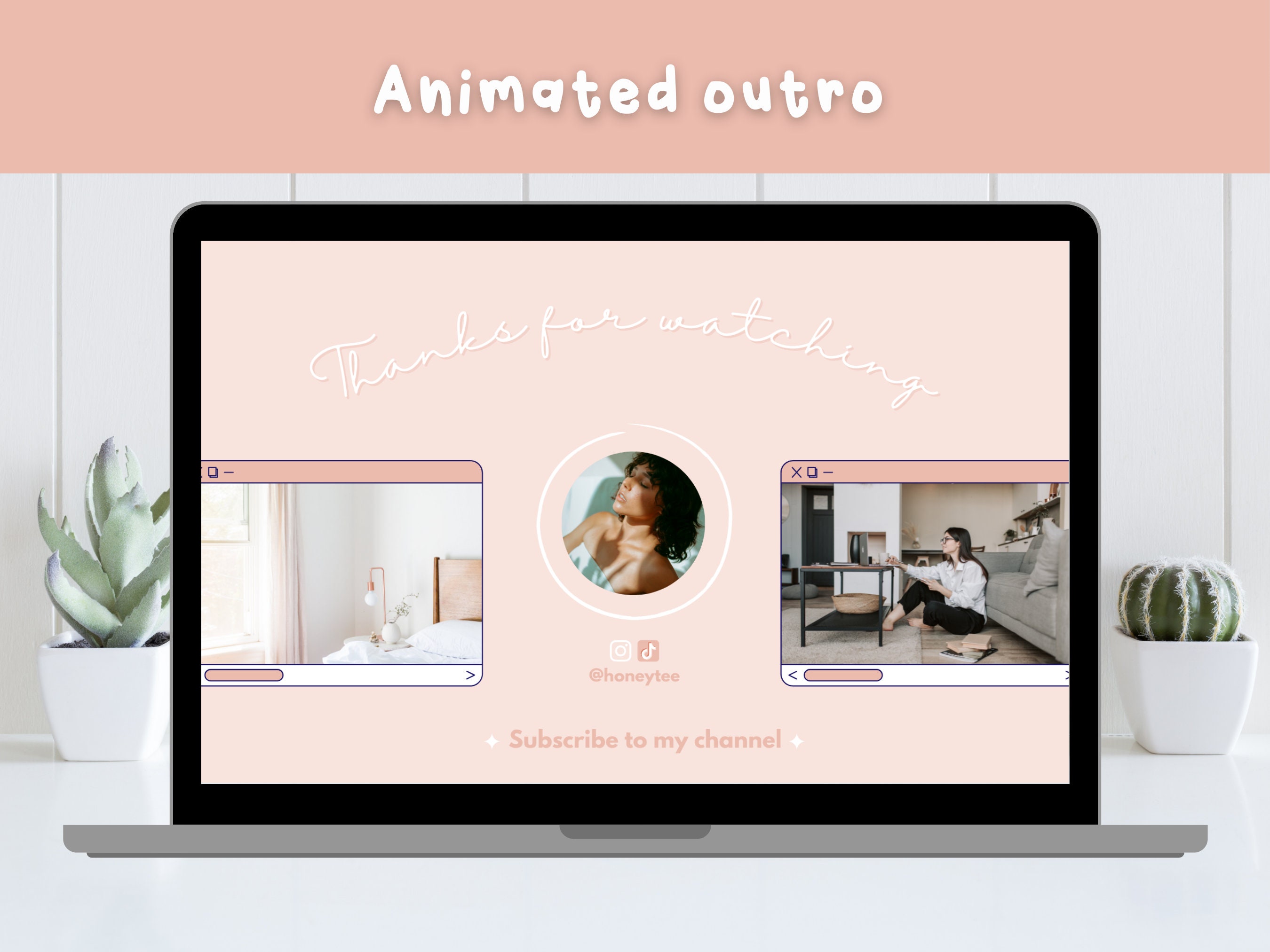 Cute Youtube Channel Kit Editable Canva Template Youtube | Etsy