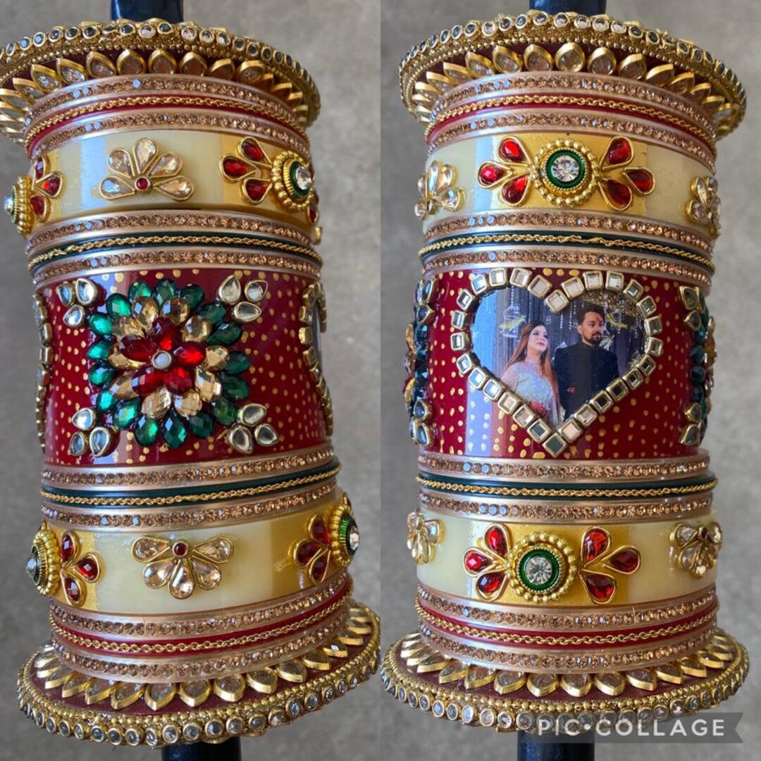 Photo Chuda Red Bangle Wedding Bridal Punjabi Mehndi Party - Etsy
