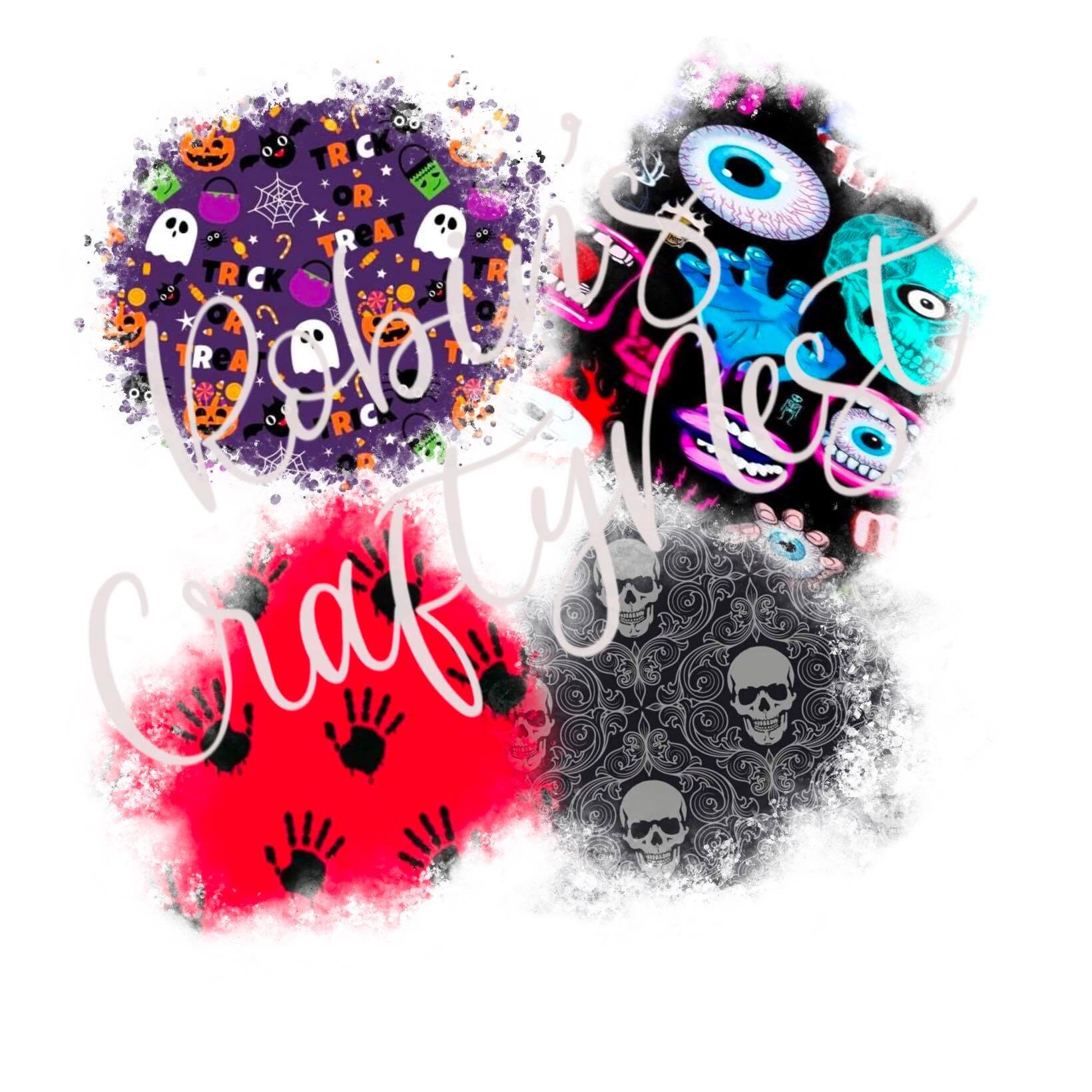 Halloween Distressed Bleach Patches for Sublimation Png - Etsy