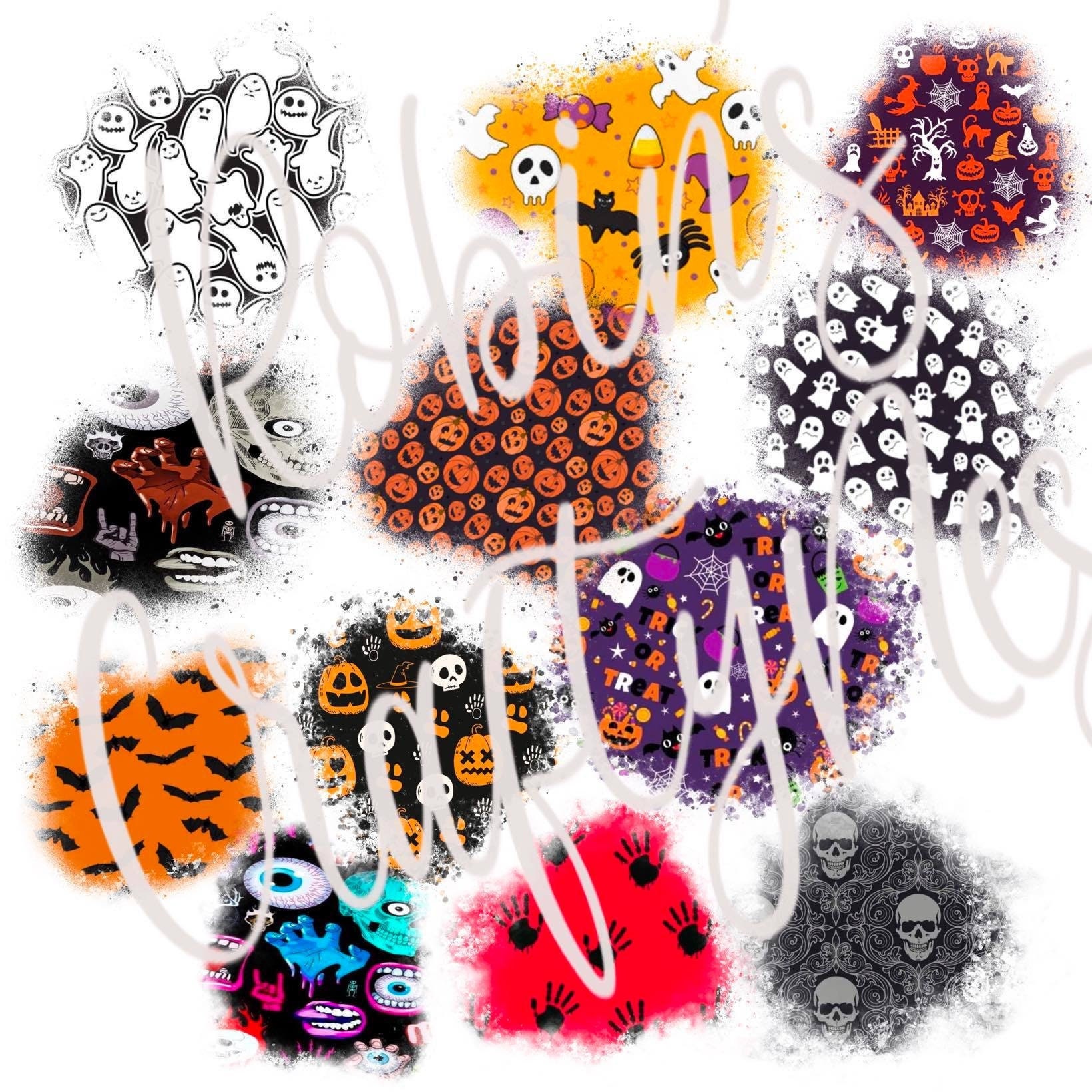 Halloween Distressed Bleach Patches for Sublimation Png - Etsy