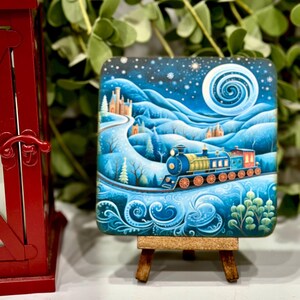 Holiday Season Wood Signs With Easels, Christmas Scenes, Whimsical ...