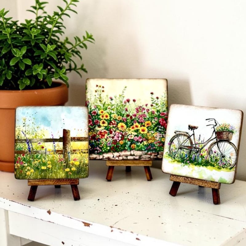 Small Spring Shelf Decor - Etsy