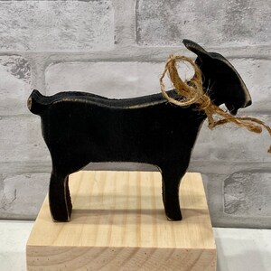 Wood Goat, Handcrafted Goat, Goat Lover, Goat Decor, Wooden Animal ...