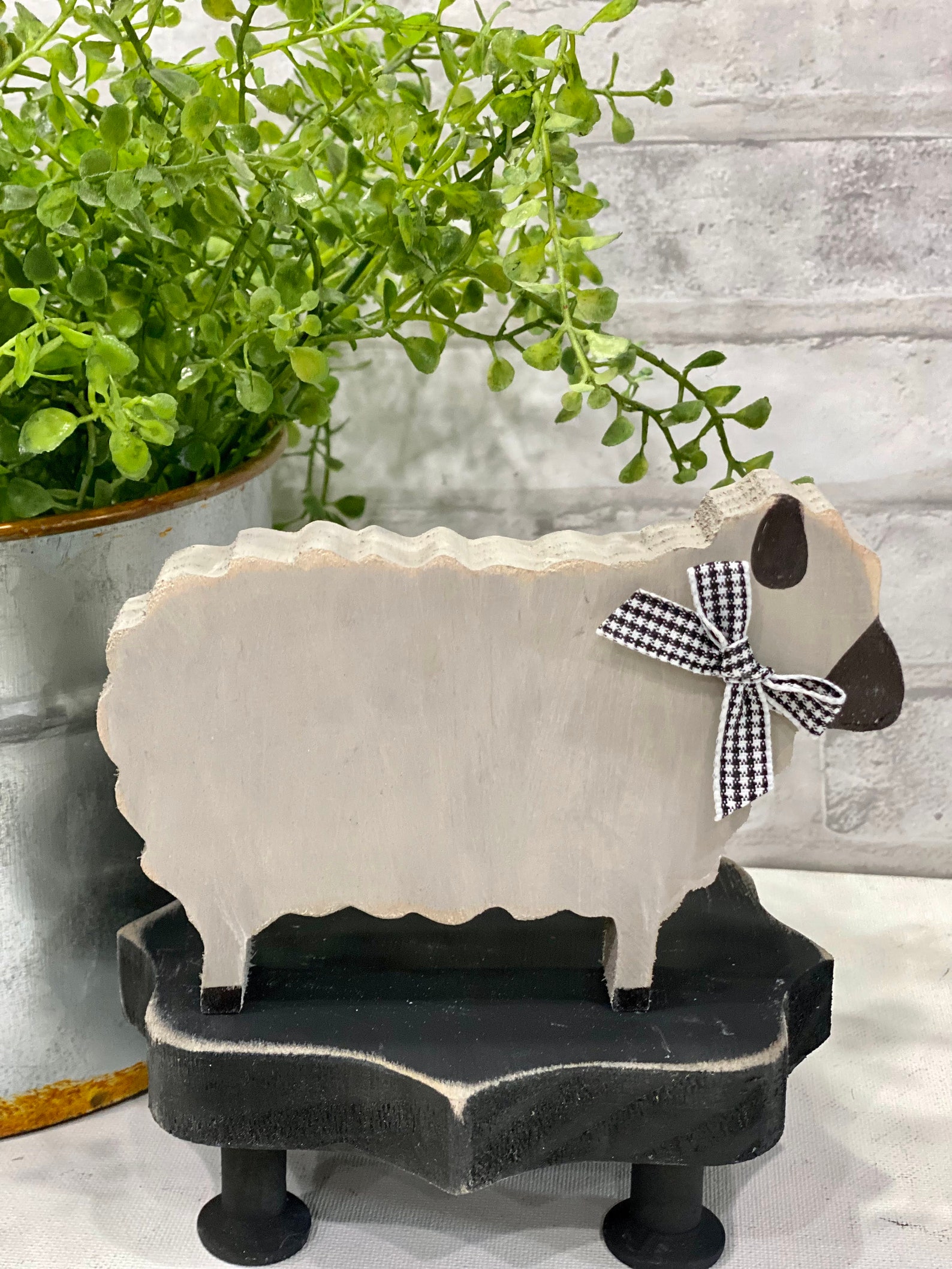 Wooden Sheep, Mini Farmhouse Sheep Bowl Fillers, Sheep Sign, Lambs ...