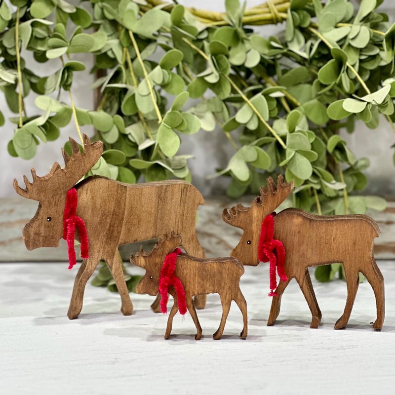 Wooden Moose - Etsy