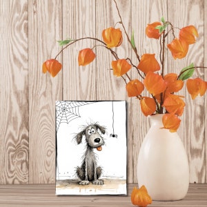 Whimsical Fall Dog Art, Autumn Home Decor Signs, Unique Dog Lover Gifts ...