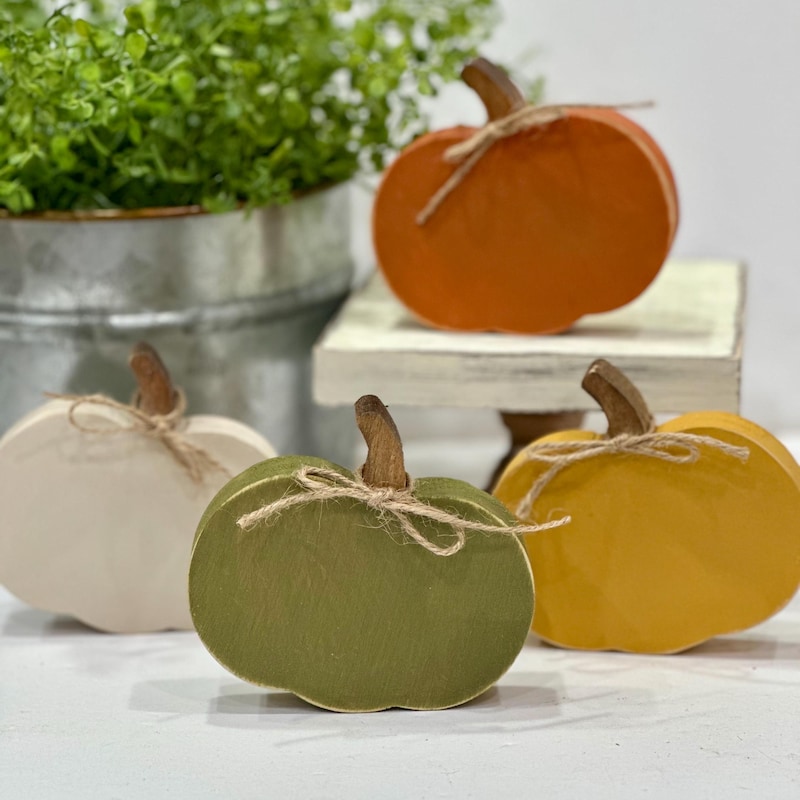 Small Wooden Pumpkin Shapes - Etsy