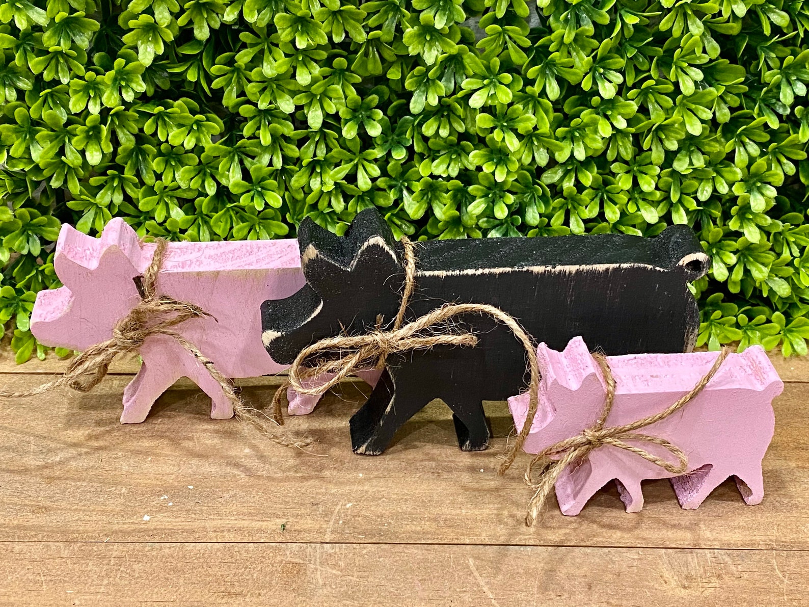 Wooden Pig and Piglets Farmhouse Decor Farm Tiered Tray | Etsy