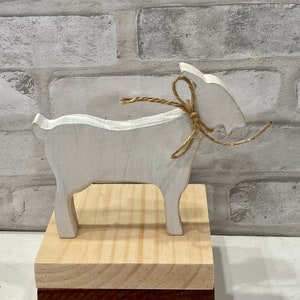 Wood Goat, Handcrafted Goat, Goat Lover, Goat Decor, Wooden Animal ...