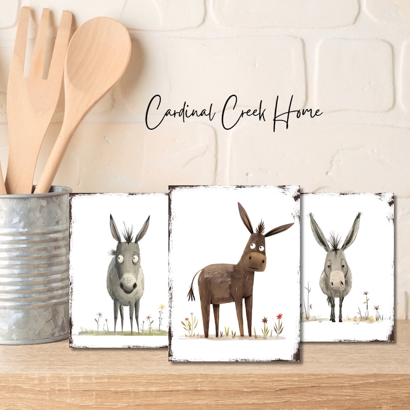 Wooden Donkey Signs - Etsy