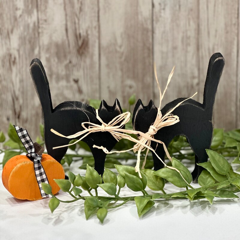 Halloween Decor Cat - Etsy