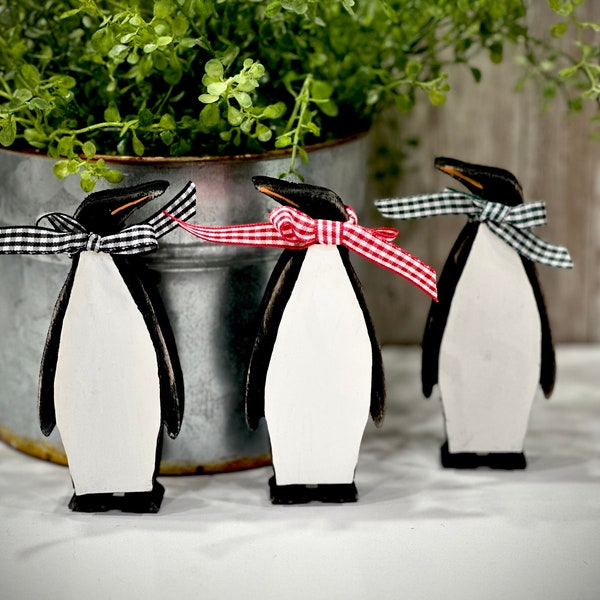 Christmas Penguin Decor - Etsy
