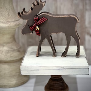 Wooden Moose Rustic Cabin Decor Handcrafted Gift Nature - Etsy