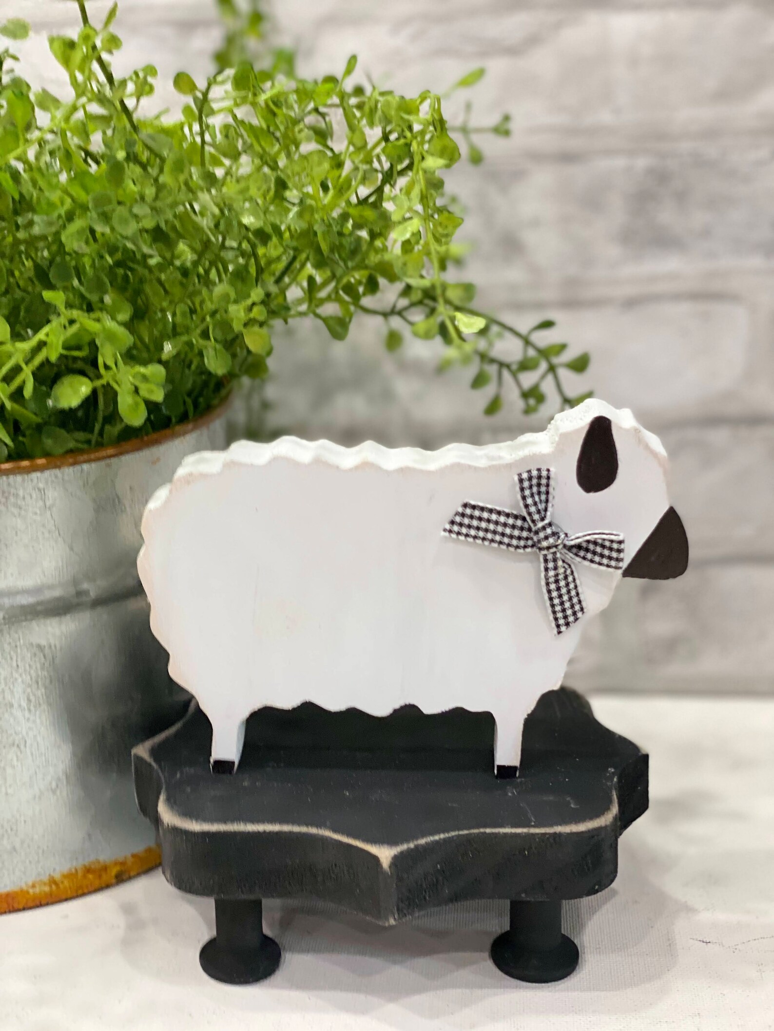 Wooden Sheep, Mini Farmhouse Sheep Bowl Fillers, Sheep Sign, Lambs ...