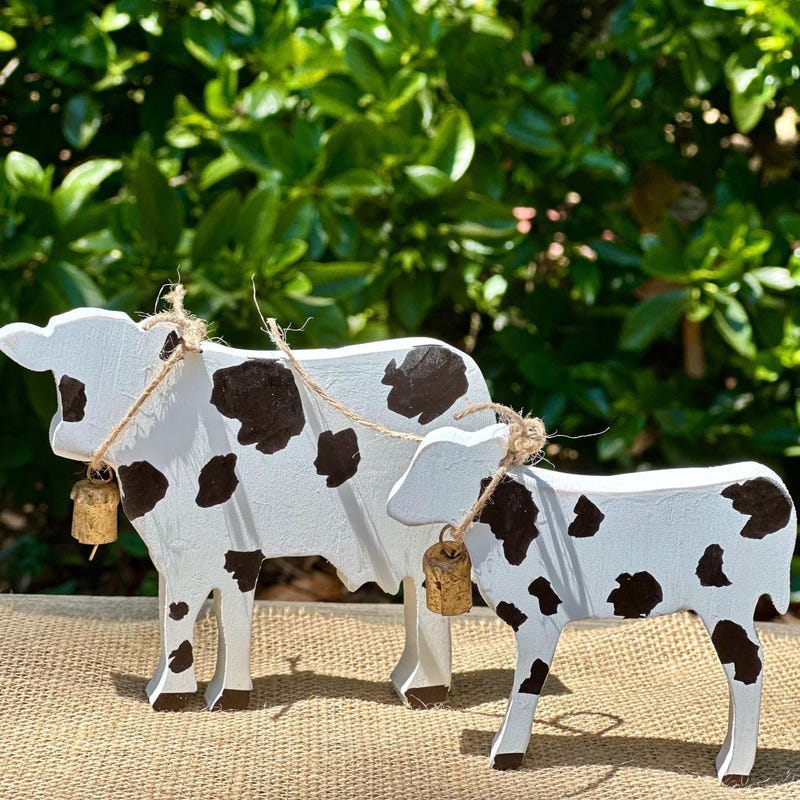 Cow Figurine - Etsy