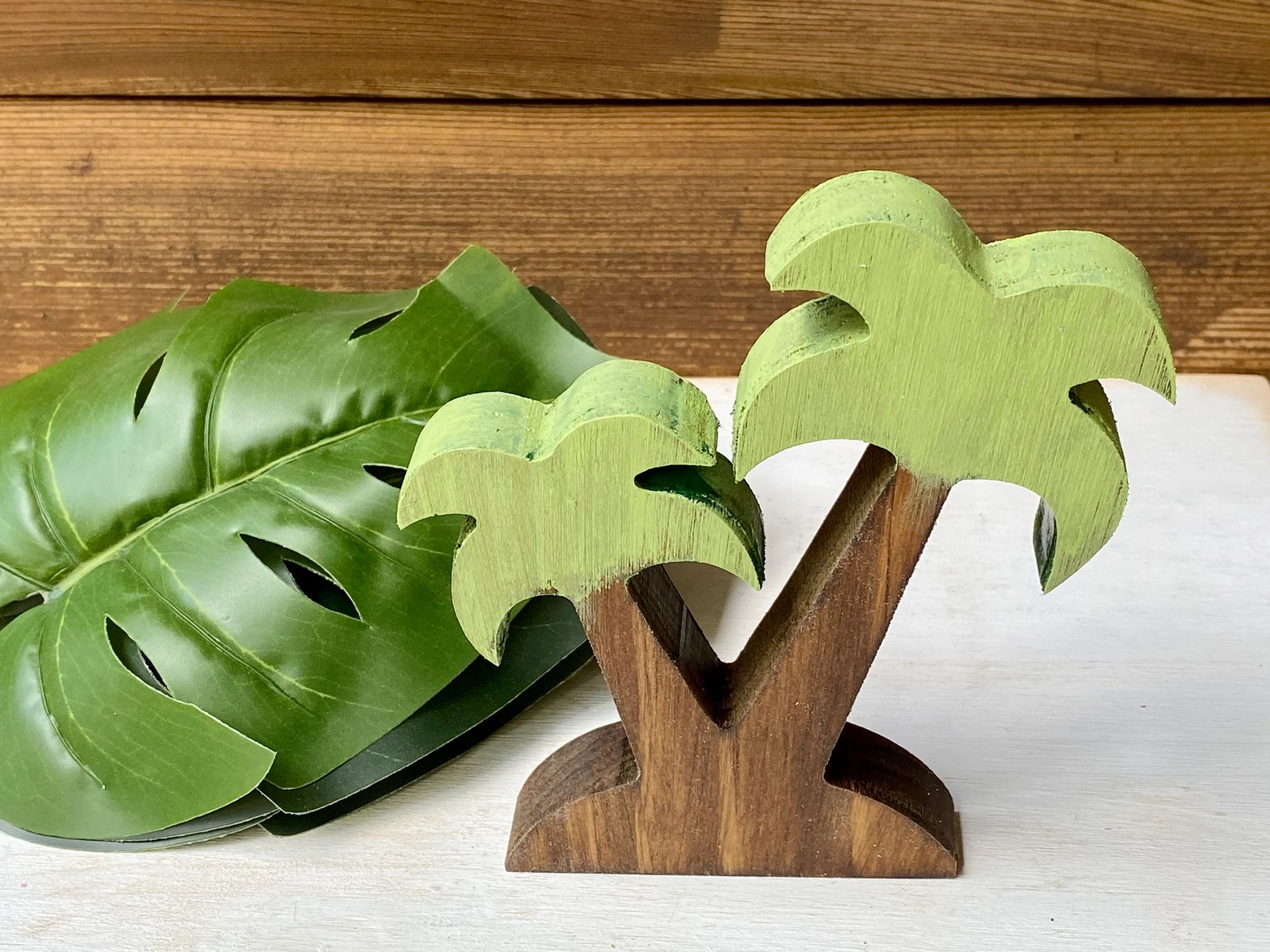 Wooden Palm Trees Coastal Decorating Tropical Style Home - Etsy