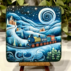 Holiday Season Wood Signs With Easels, Christmas Scenes, Whimsical ...