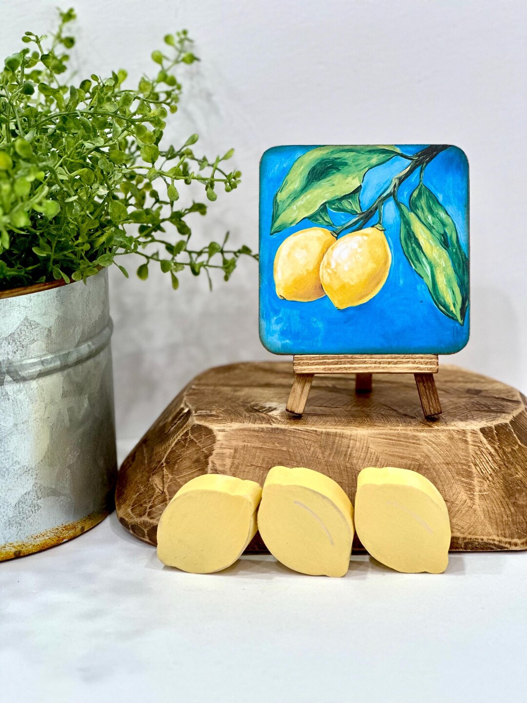 Lemon Themed Home Decor, Cheerful Lemon Kitchen Accents, Fruit Tiered ...