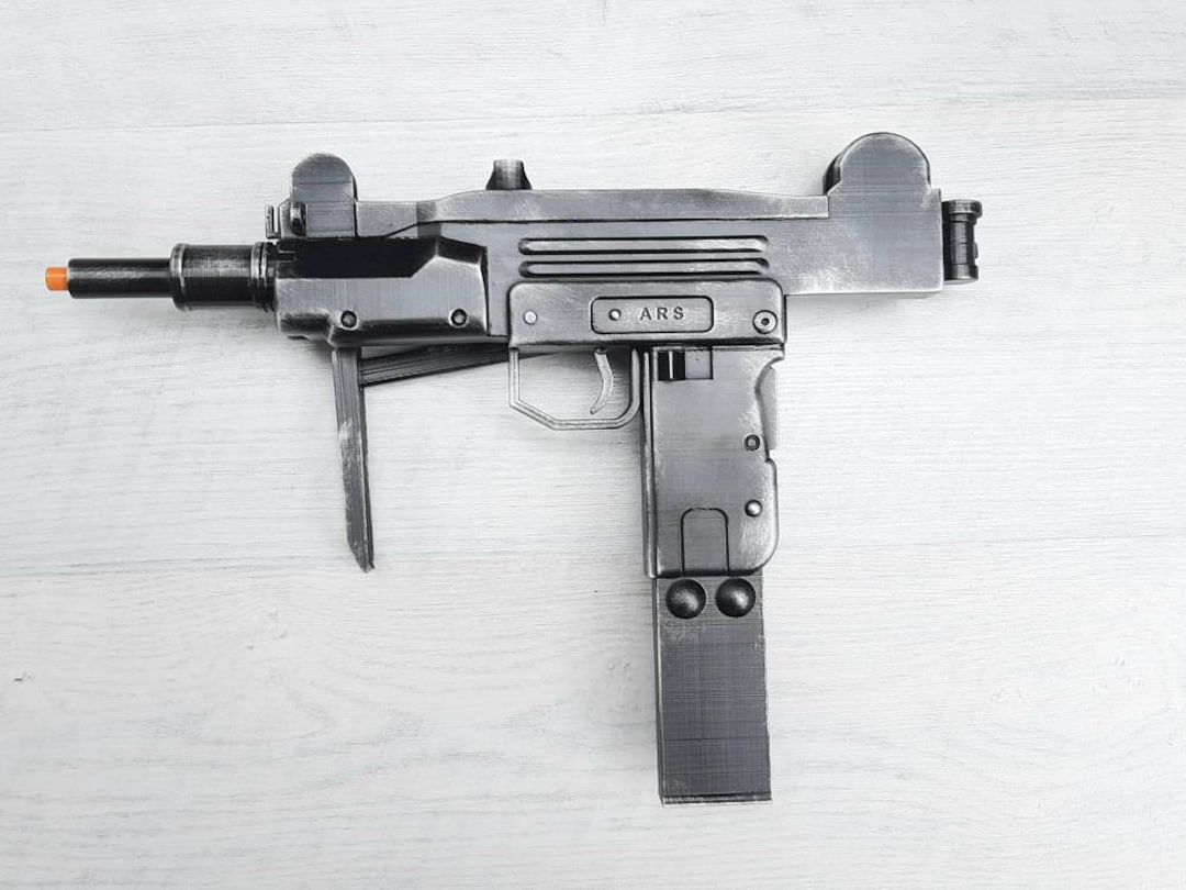 Mini UZI 9mm Terminator Uzi 9mm Replica Gun Weapon Full Size Finished Painted Machine Gun ...
