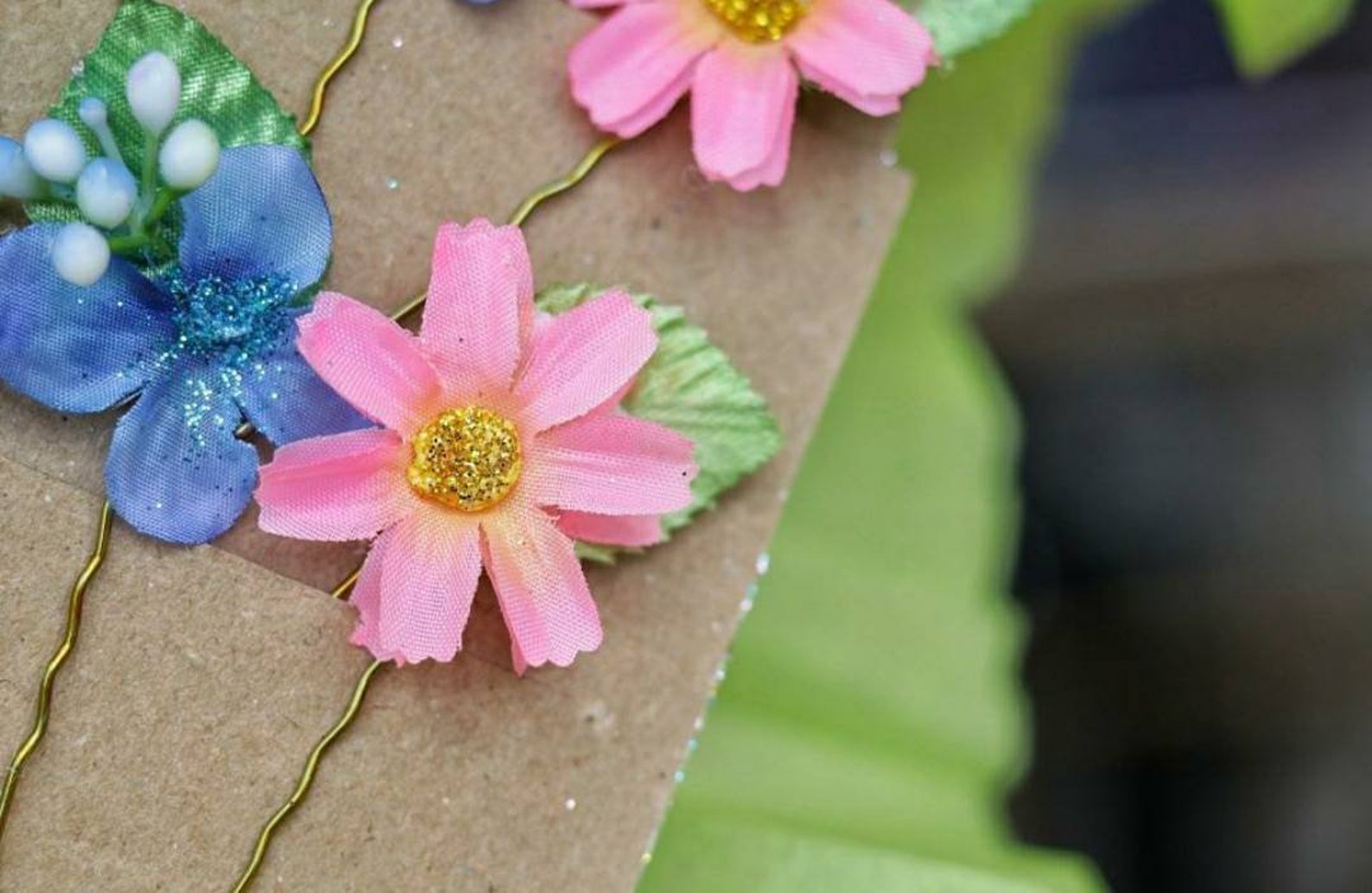 Flower Hair Pins Braid Pins Updo Pins Festival Braids | Etsy