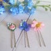 Flower Hair Pins Braid Pins Updo Pins Festival Braids - Etsy