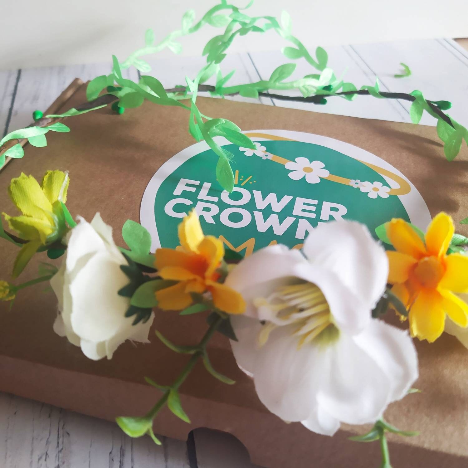 Children’s DIY Flower Crown Making Kit & Video Guide, Child’s DIY ...