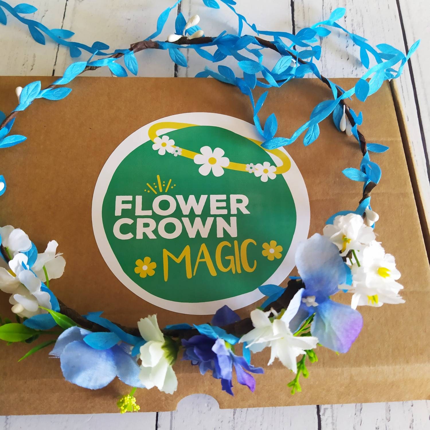 Children’s DIY Flower Crown Making Kit & Video Guide, Child’s DIY ...