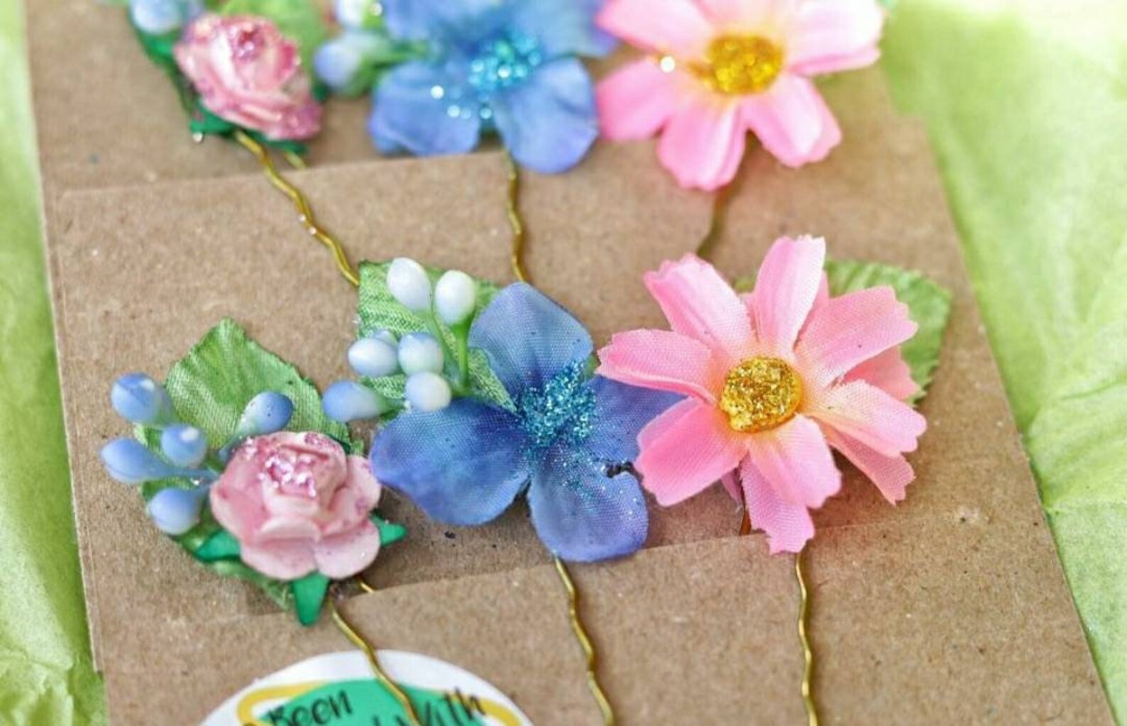 Flower Hair Pins Braid Pins Updo Pins Festival Braids | Etsy