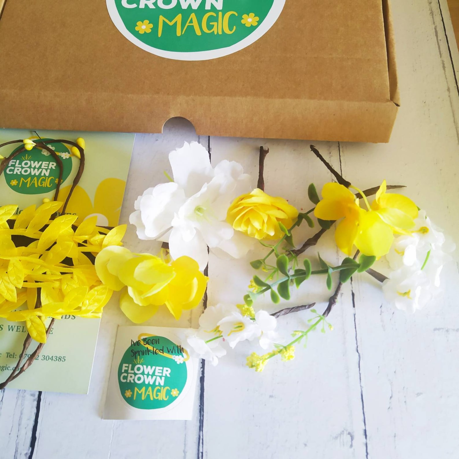 Children’s DIY Flower Crown Making Kit & Video Guide, Child’s DIY ...